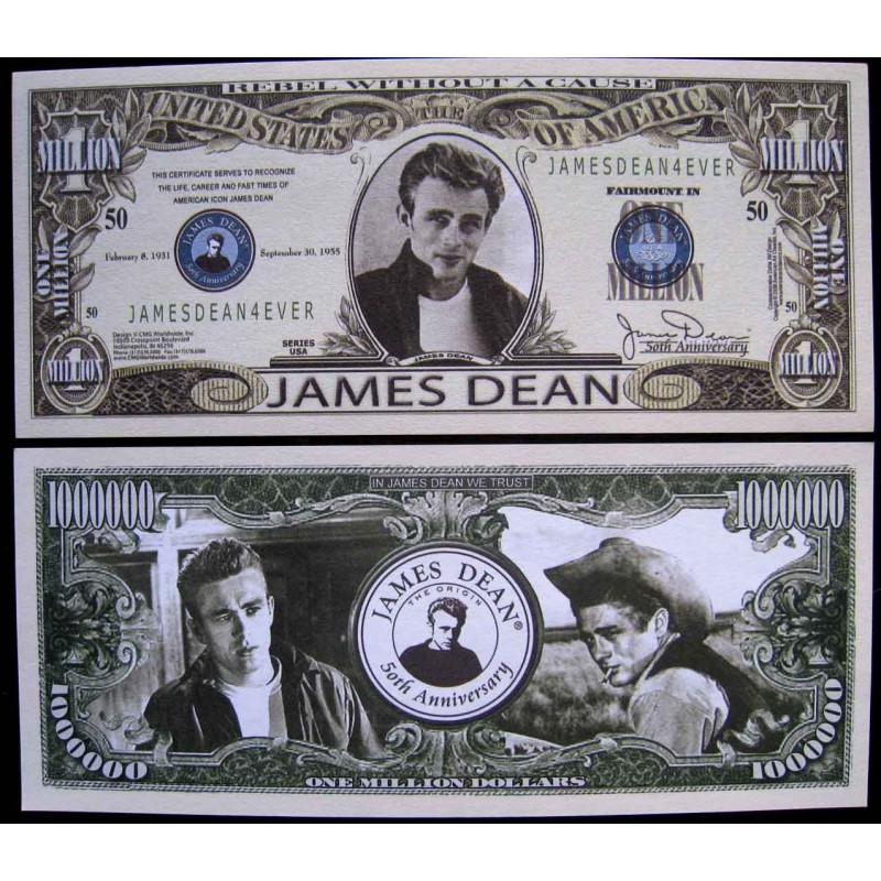 US DOLLAR COLLECTOR JAMES DEAN